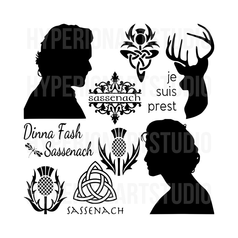 Outlander SVG Jamie Fraser SVG Bundle pour Silhouette et | Etsy France