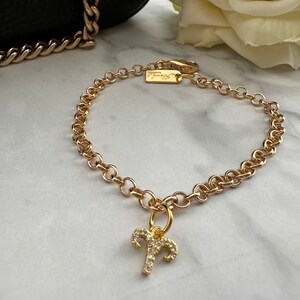 Zodiac Sign Aries Dainty Charm Bracelet .price Includes Taxes,tariffs ...