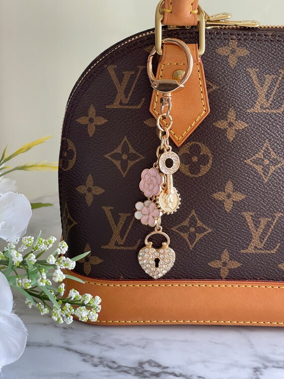 Rhinestone Pastel Pink and Bling Lock and Key Handbag/purse - Etsy