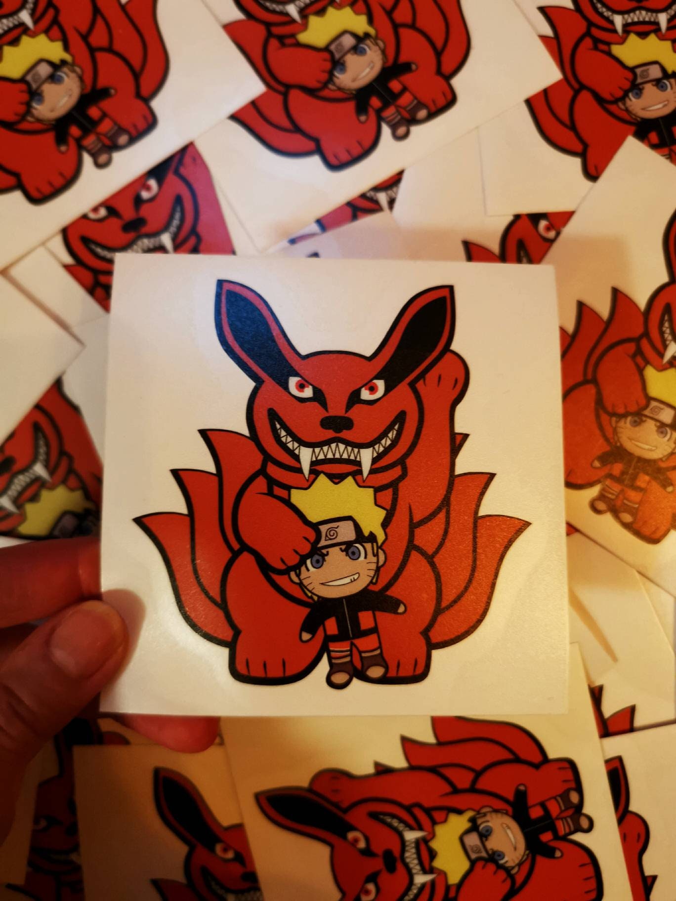 Nine Tails Demon Fox, Kurama, Kyubi, Anime, Weatherproof Stickers Vinyl ...