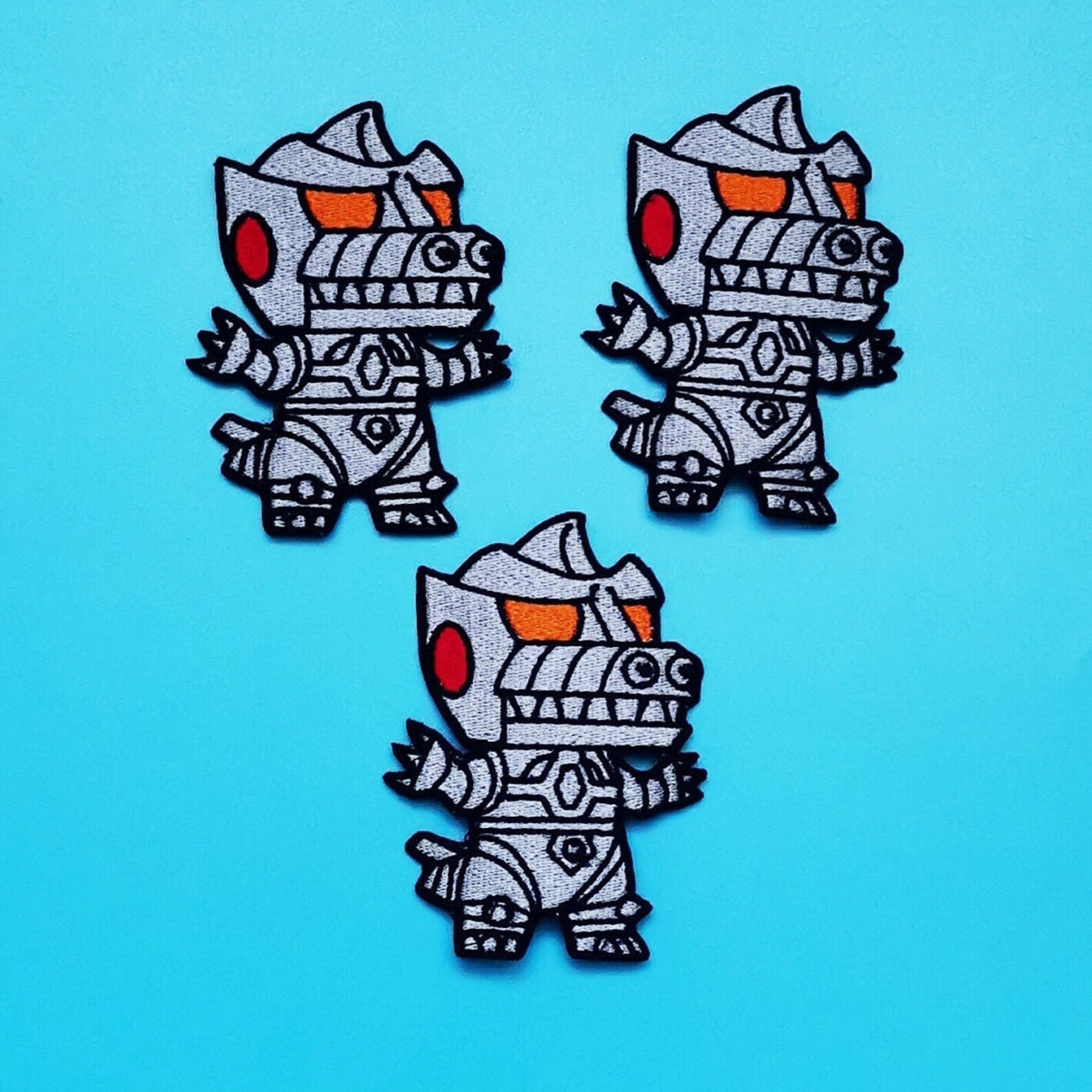 Robot Godzilla Patch, Japanse Kaiju Croc, Krokodil, Polo, Parodie ...