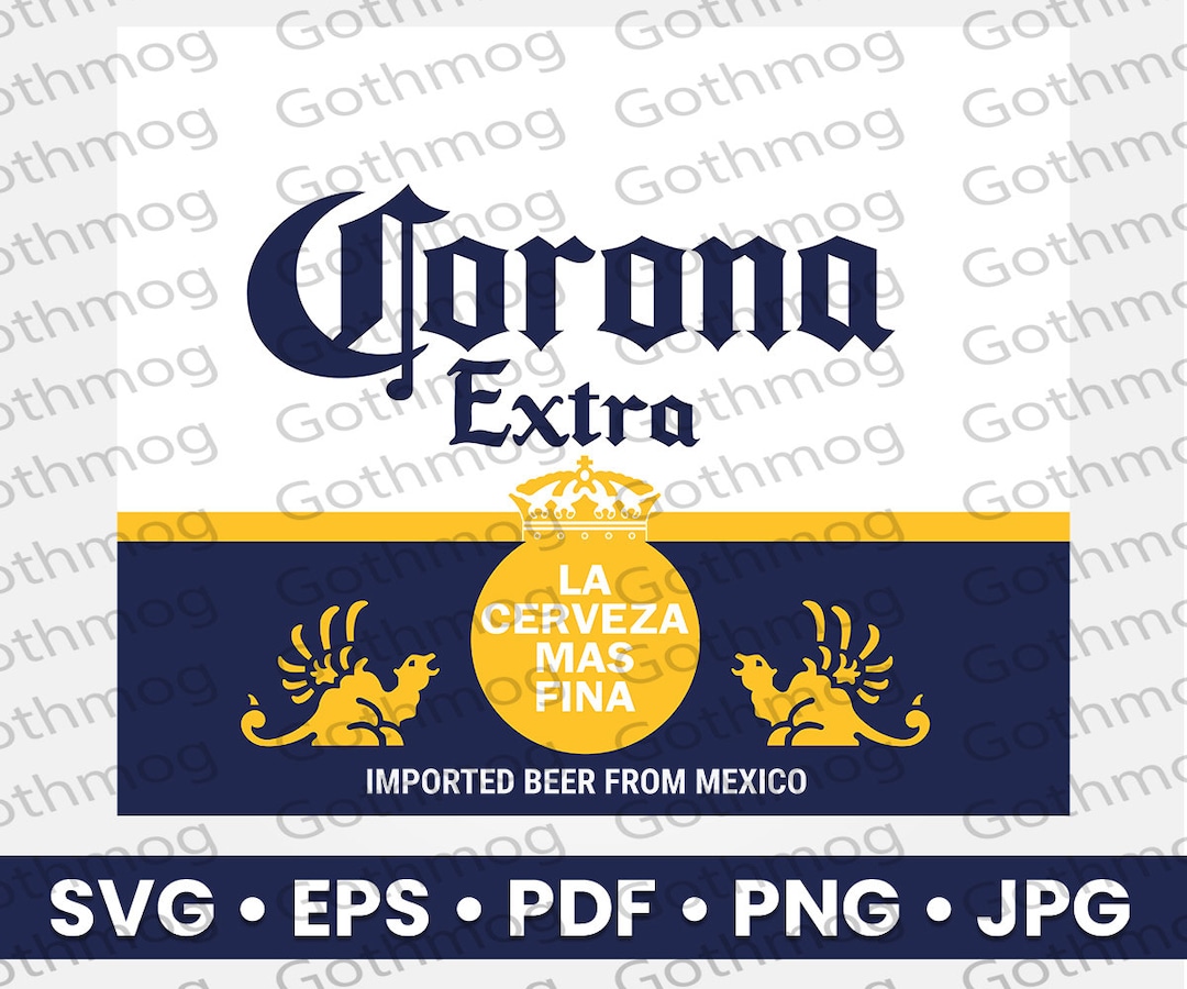 Corona Extra Logo Vector Svg Eps Jpeg Pdf Png Corona - Etsy Australia