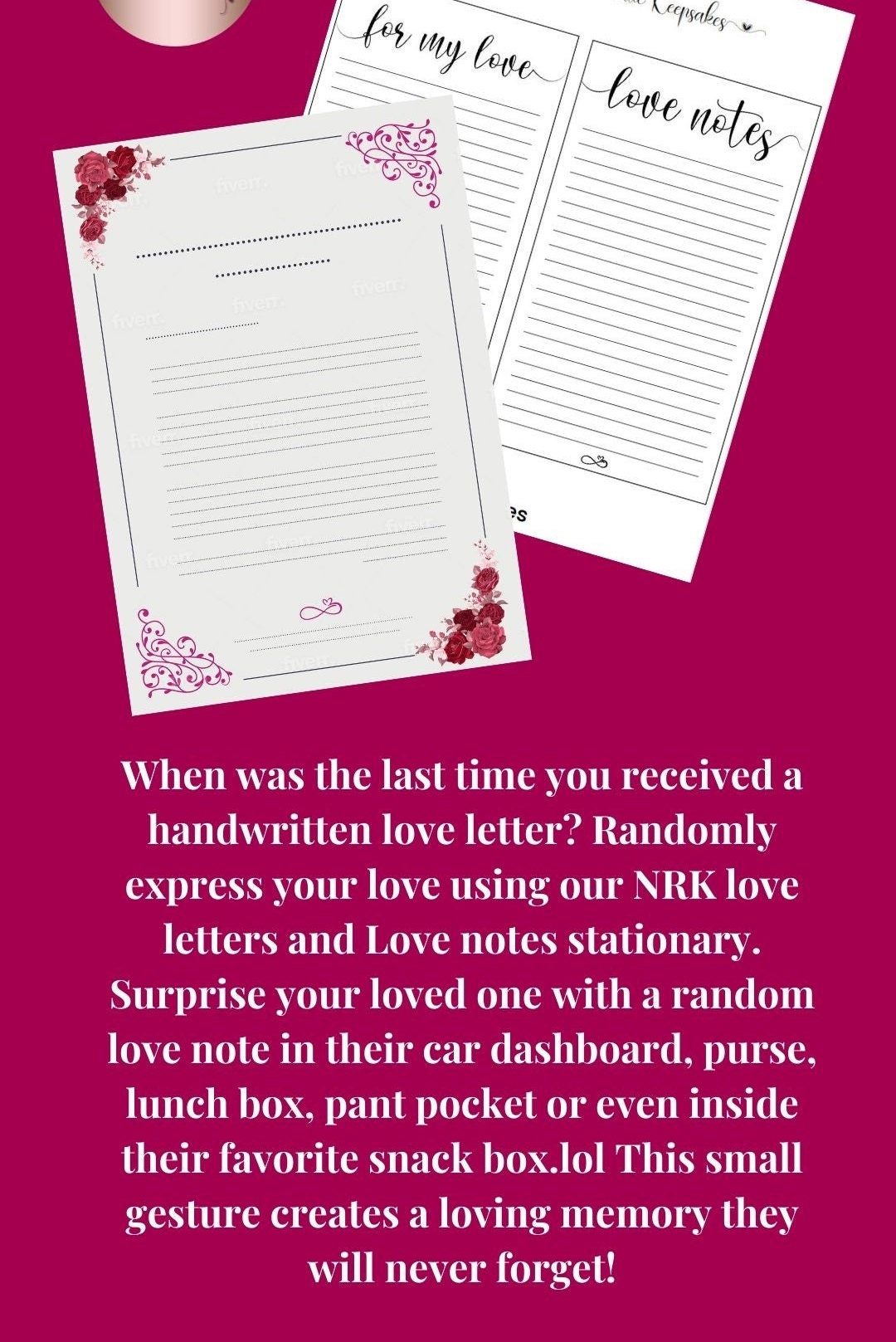 Love Letter, Romantic Gift, Writing Set, Writing a Letter, San ...