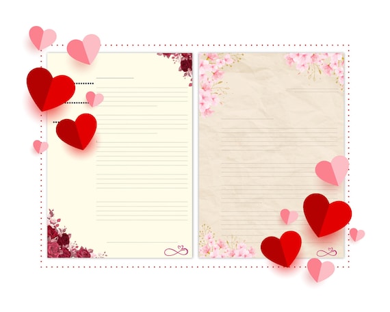 Romantic Love Cards Printable Valentine's Day Greetings With Kissing