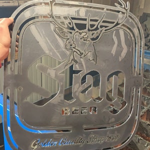 Stag Beer Sign - Etsy