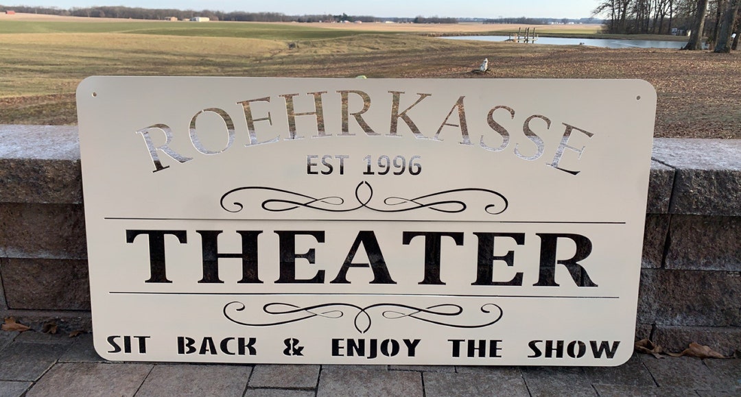 Custom Theater Sign - Etsy