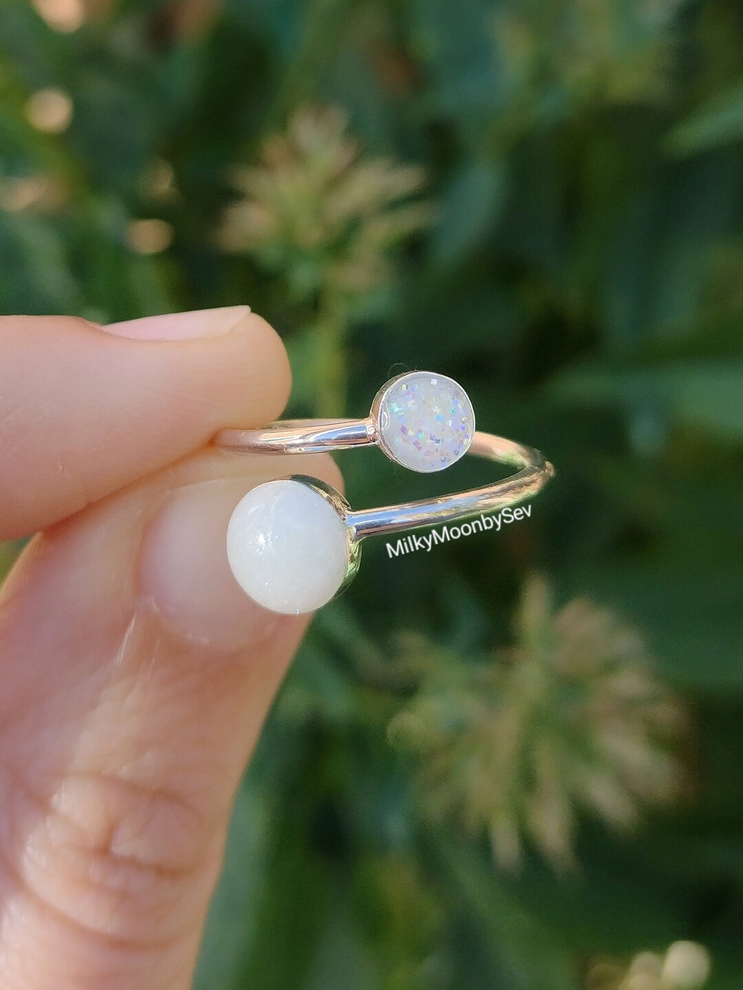 Breastmilk Round Duo Ring, Breastfeeding Gift, Breastmilk Keepsake ...