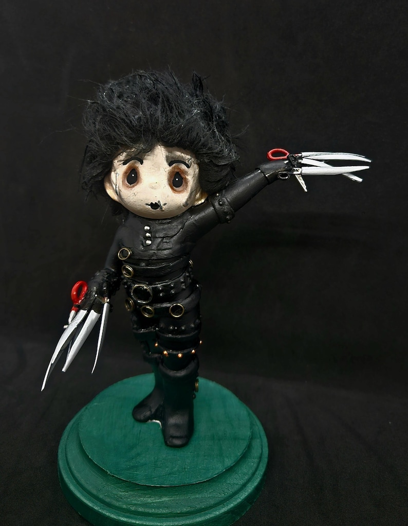 Edward Scissorhands Figurines - Redesigned Precious Moments - Etsy