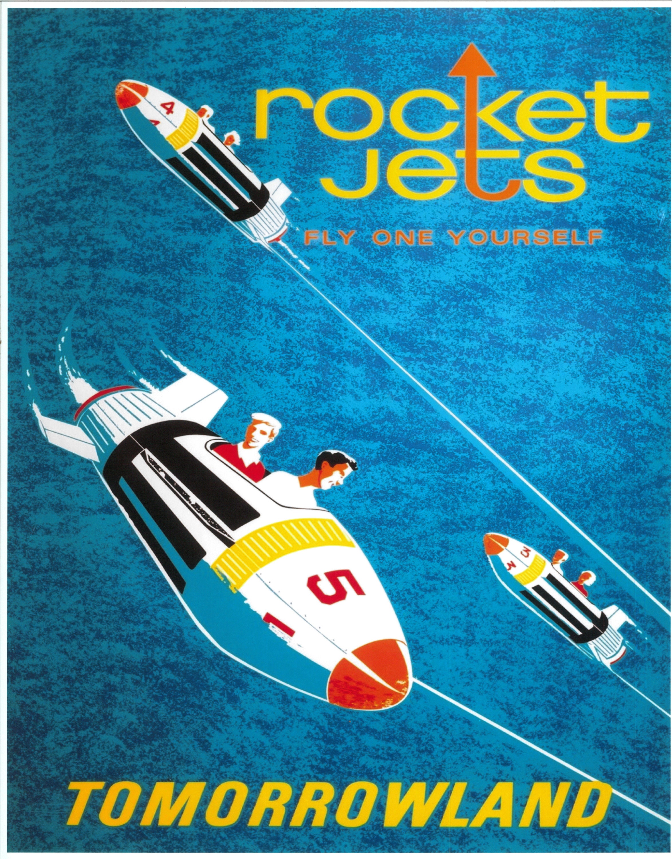 0022 Disney Rocket Jets Poster. Disneyland Disney World Poster - Etsy