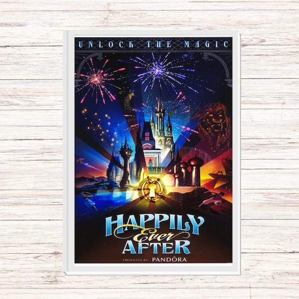Disneys Happily Ever After Poster - Etsy