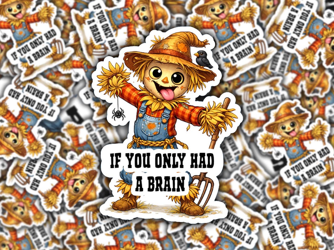 Wizard of Oz Scarecrow Sticker | Funny Meme, Adult Humor - Etsy