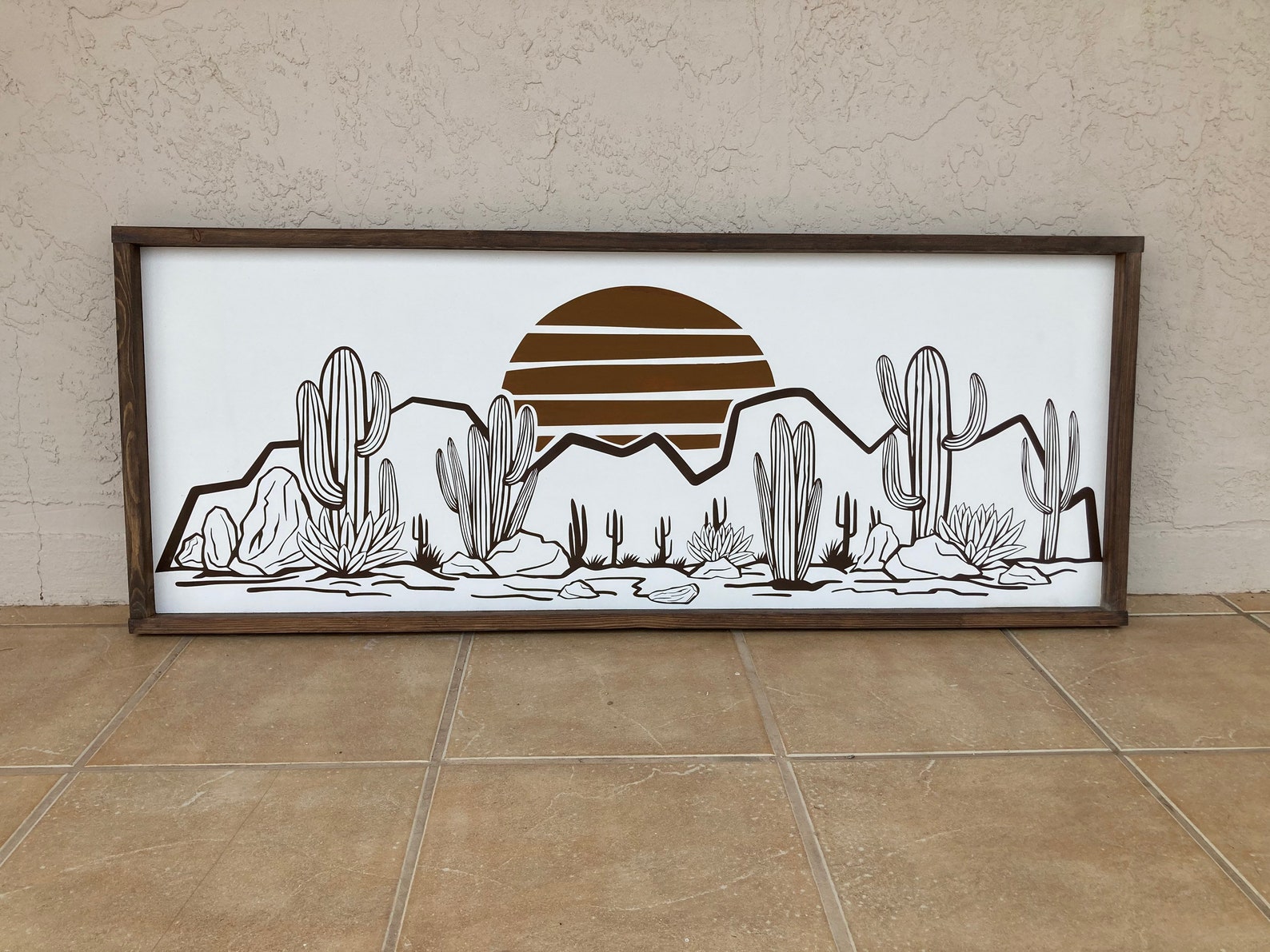 Desert Landscape Southwestern Decor Wood Sign Southwest - Etsy
