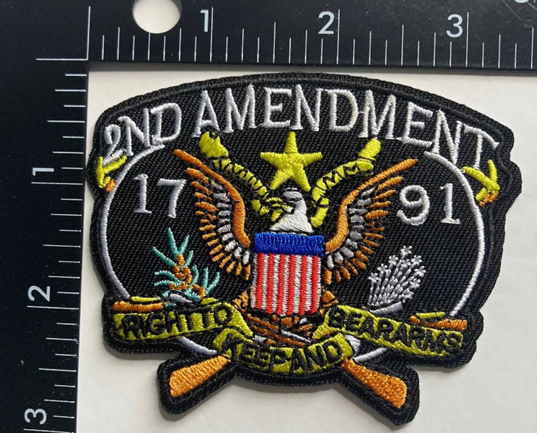 2nd Amendment Right to Bear Arms Patch Sew On/iron on Embroidered - Etsy