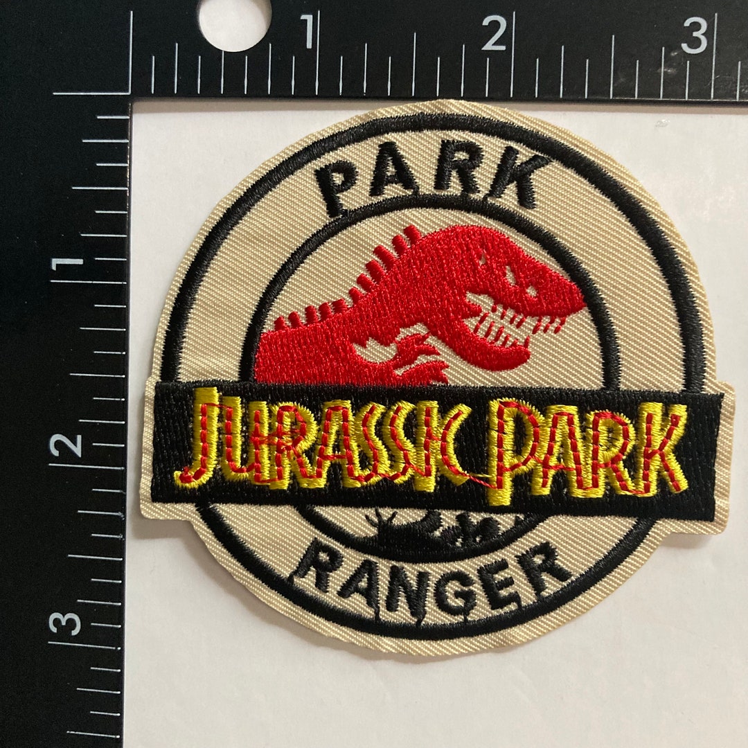 Jurassic Park Ranger Patch Iron On/sew on Embroidered - Etsy