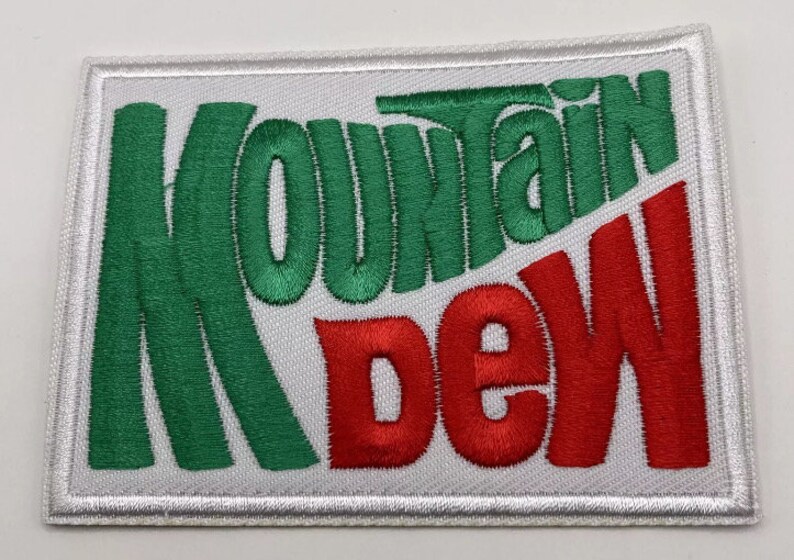 Mountain Dew Soda Patch Iron On/sew on Embroidered Mt Dew - Etsy