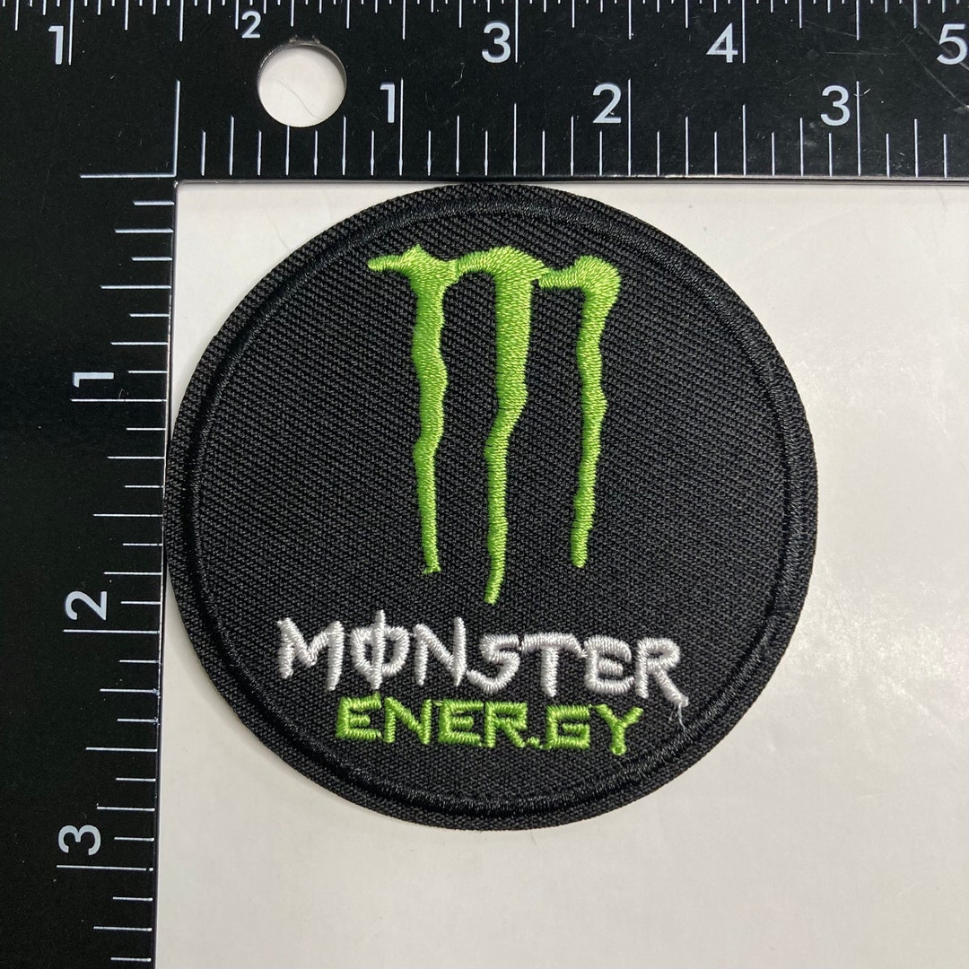 Monster Energy Drink Patch Circle Logo Embroidered Iron On/sew On - Etsy