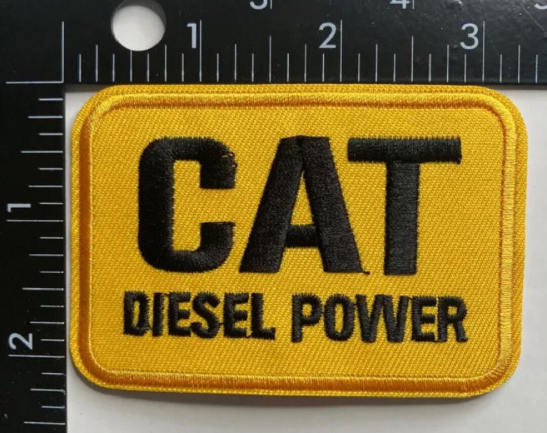 Caterpillar CAT Diesel Power Patch Embroidered Iron On/sew on Yellow ...