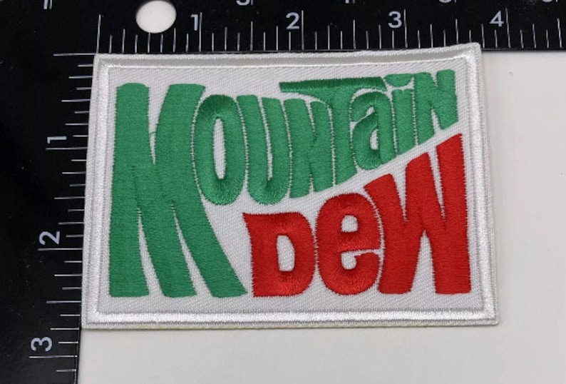 Mountain Dew Soda Patch Iron On/sew on Embroidered Mt Dew - Etsy