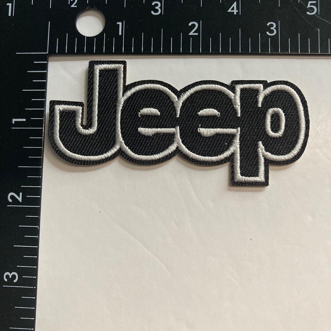 Jeep Logo Patch Black and White Embroidered Iron On/sew On - Etsy