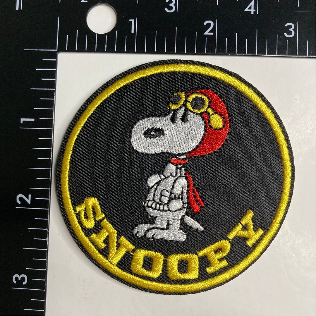 Snoopy Flying Patch Iron On/sew on Embroidered Cartoon Peanuts - Etsy