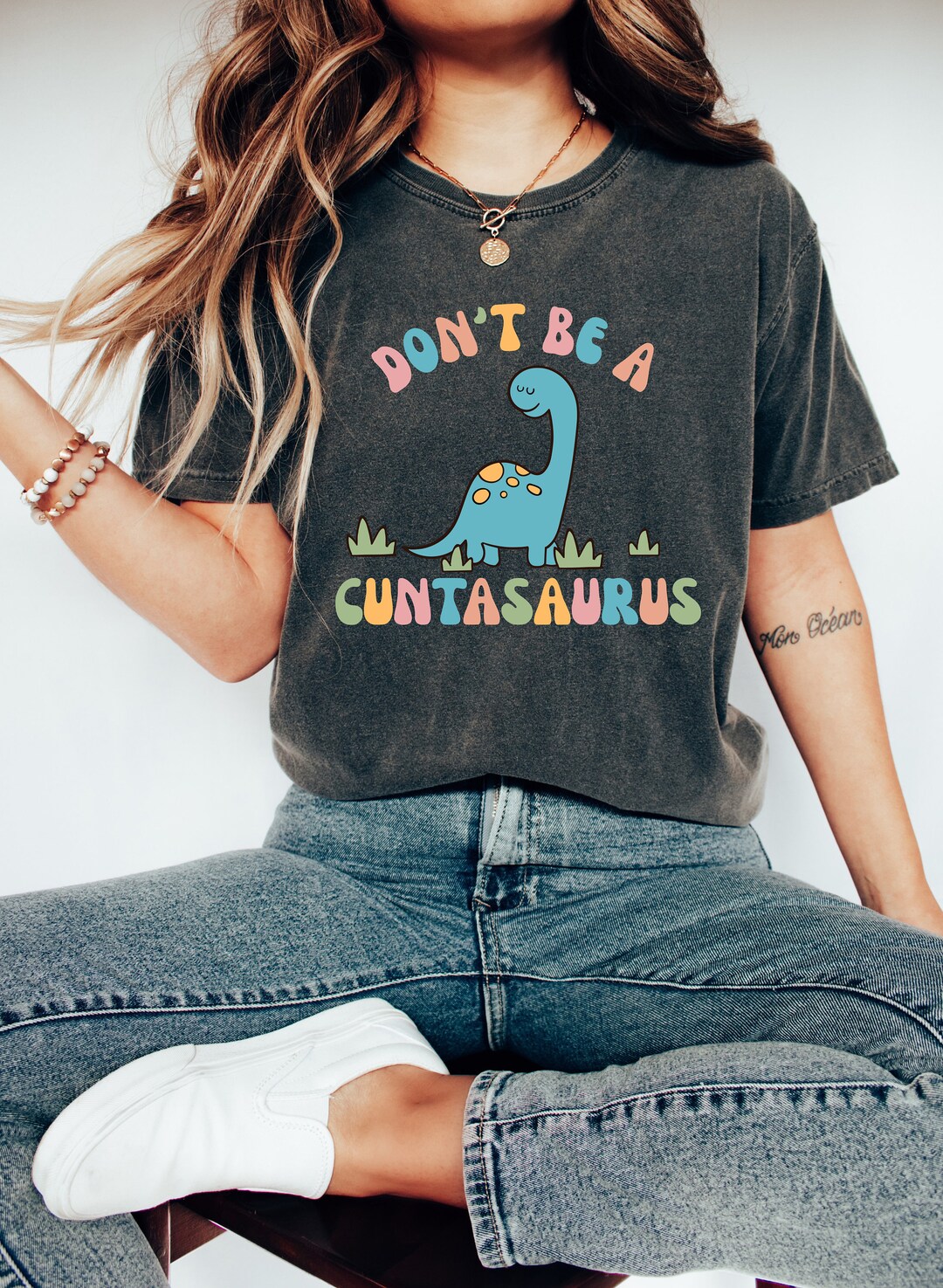 Don't Be A Cuntasaurus Shirt, Funny Dinosaur Shirt, Humor Shirt, Cute ...