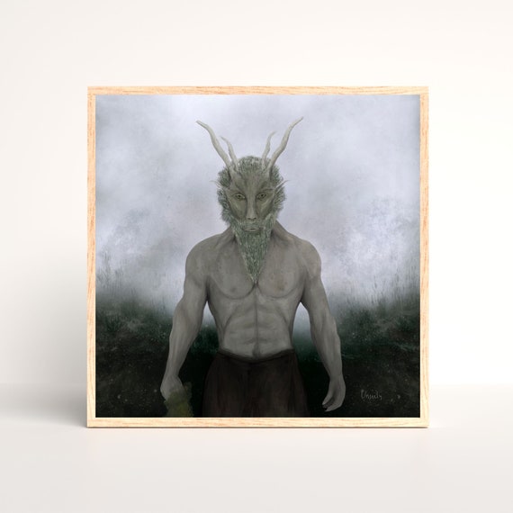 Lo Pan Pan the Satyr and Deity L Original Print 8x8 12x12 - Etsy