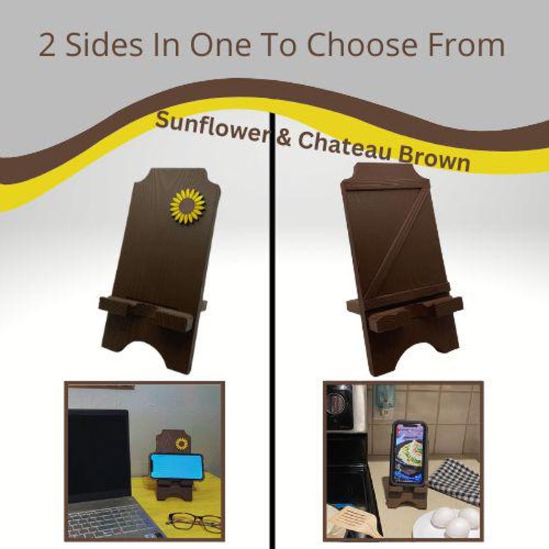 Pine Phone Stand, Farmhouse Phone Holder, Rustic Wooden Phone Stand ...