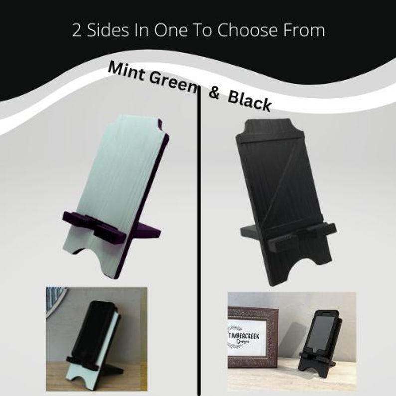 Pine Phone Stand, Farmhouse Phone Holder, Rustic Wooden Phone Stand ...