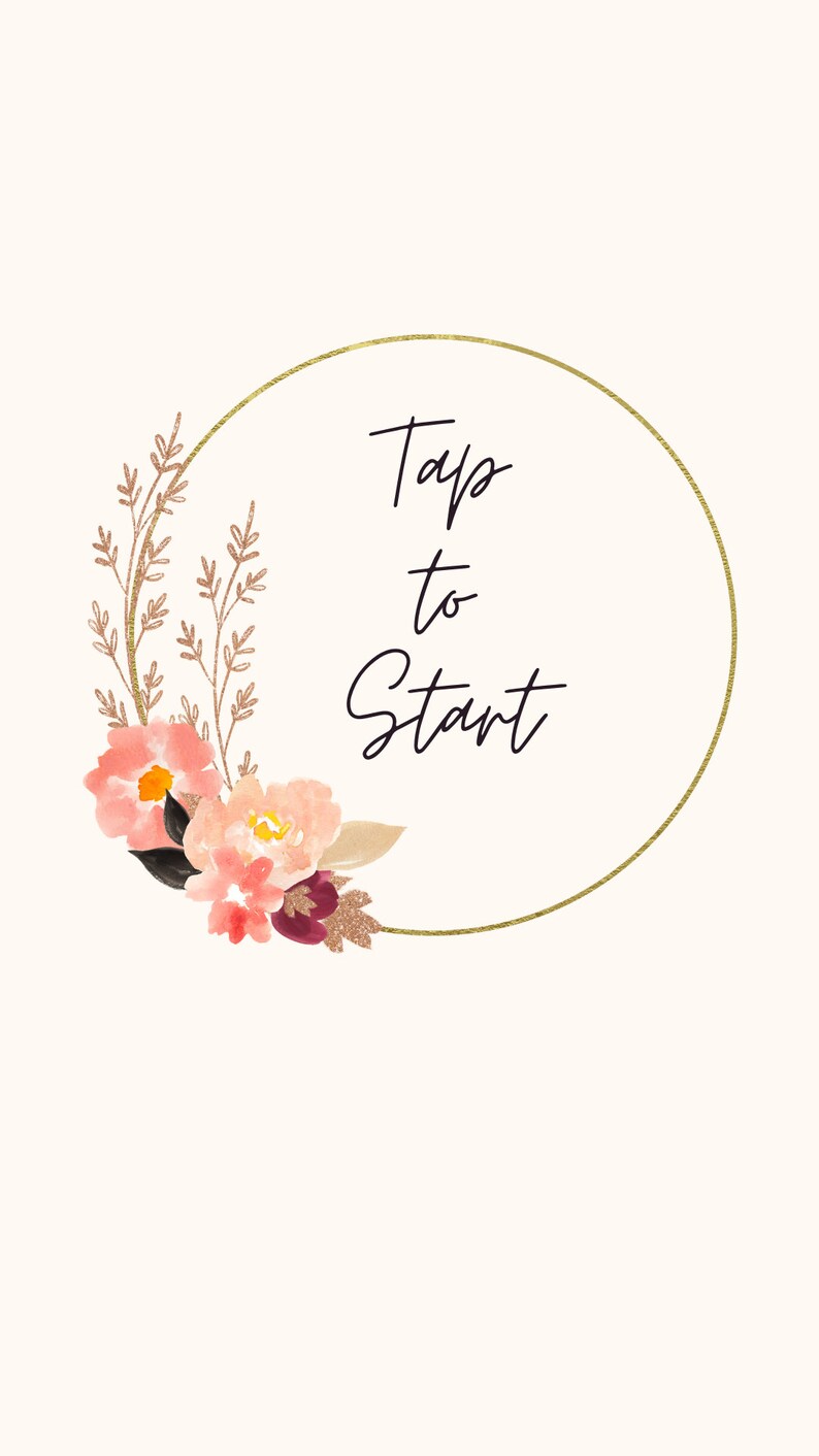 Photo Booth Tap to Start Screen - Set of 6 - Etsy