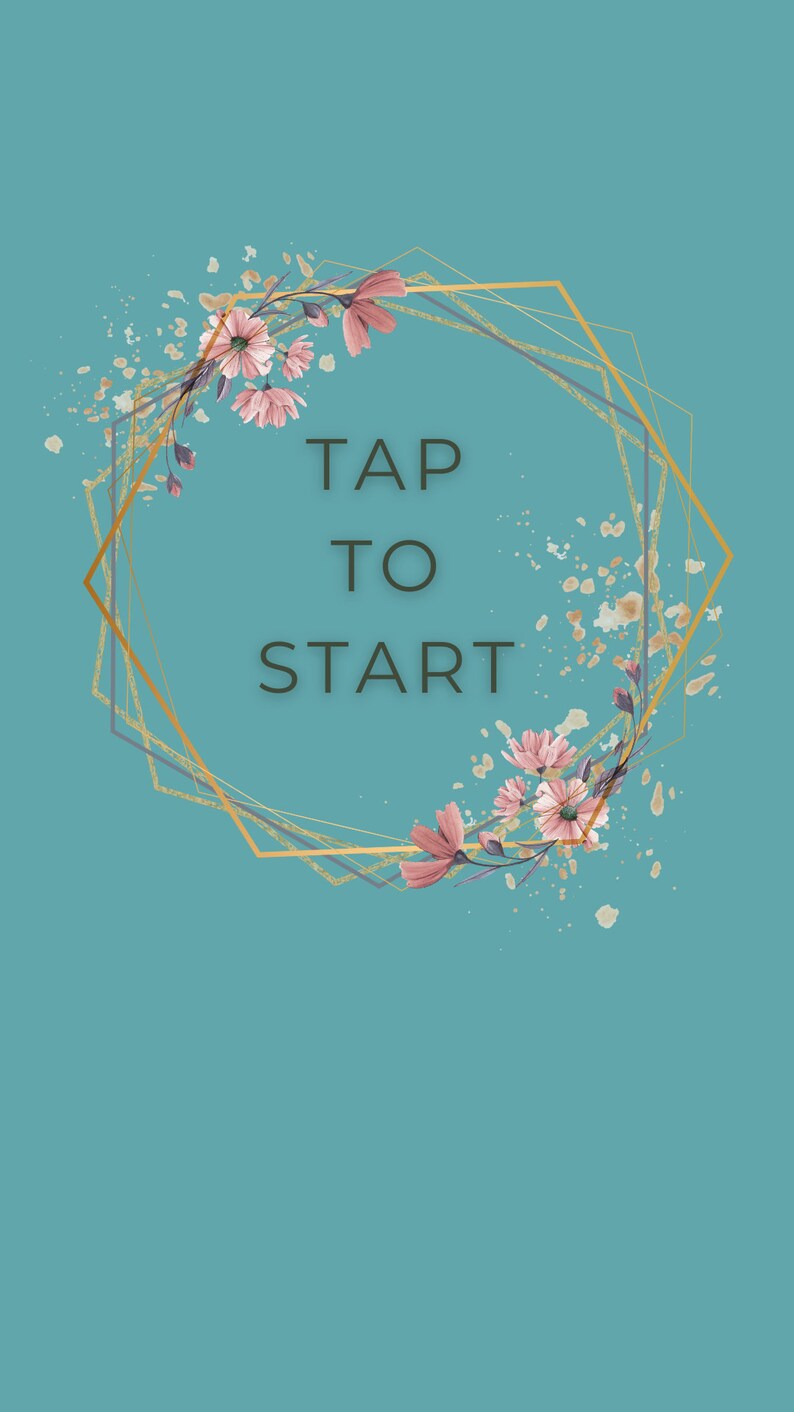 Photo Booth Tap to Start Screen - Set of 6 - Etsy