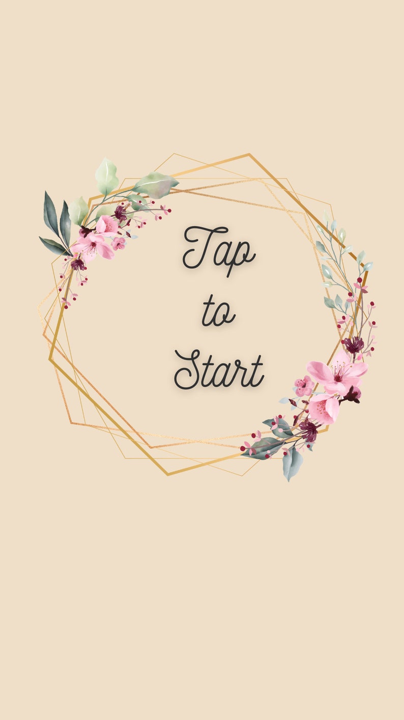 Photo Booth Tap to Start Screen - Set of 6 - Etsy