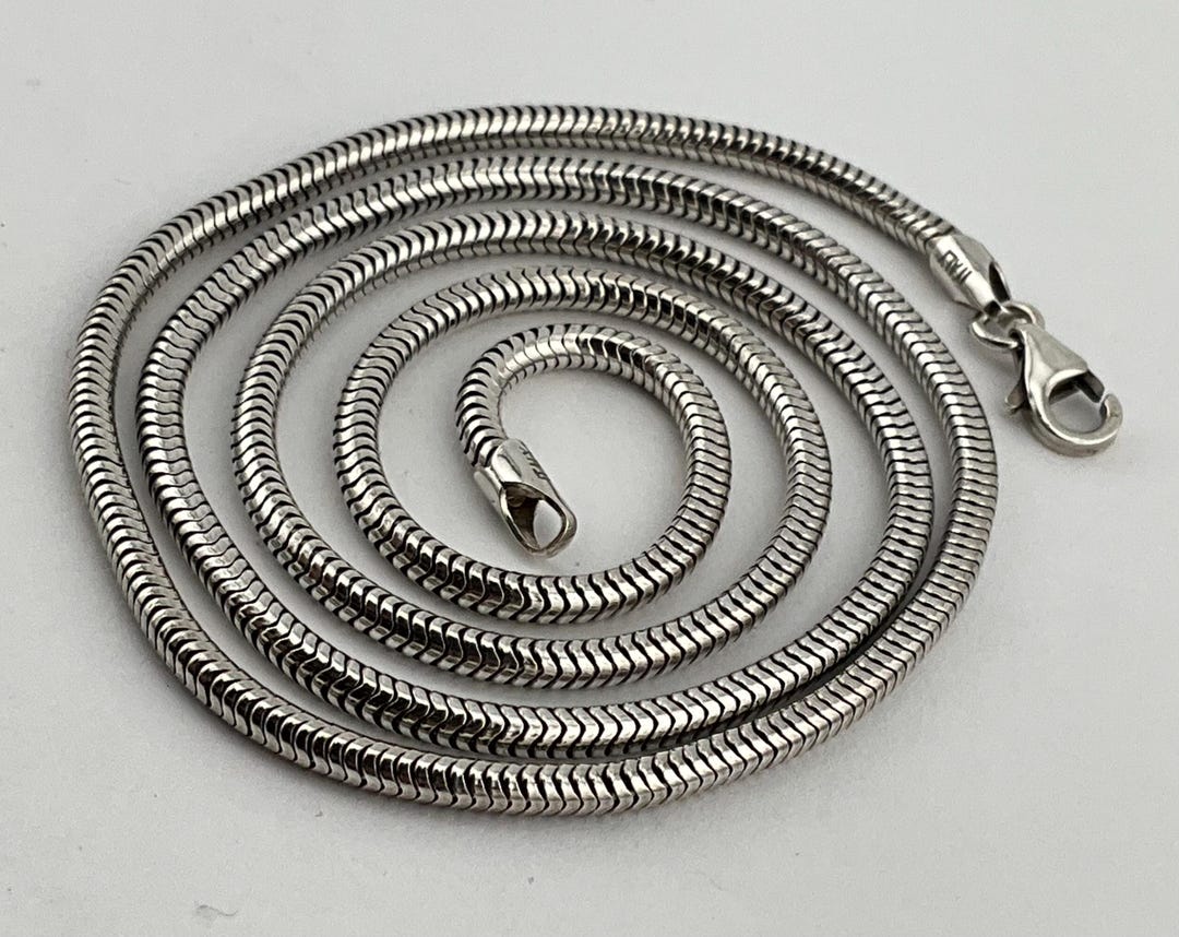 Snake Link Chain Necklace - Etsy