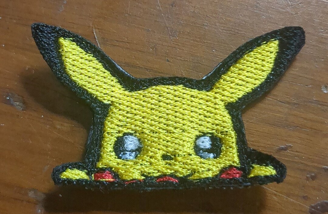 Peeking Pikachu Patch - 2 X 1.25 Inches - Etsy