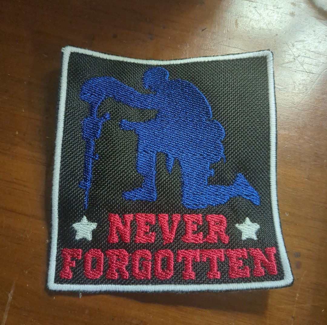 Never Forgotten Military Patch - 4 X 4 Inches - Etsy
