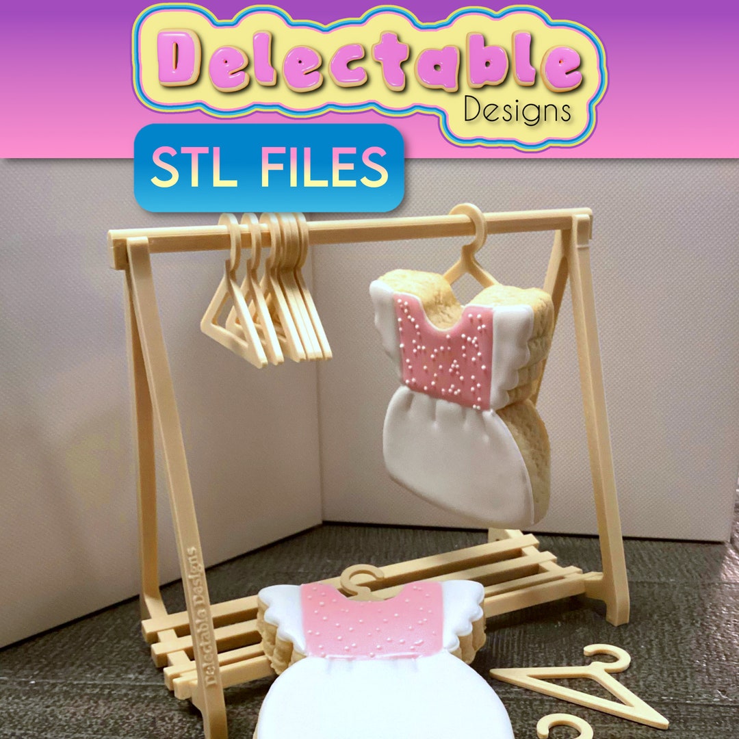 Cookie Clothes Rack & Hangers .STL Files - Etsy