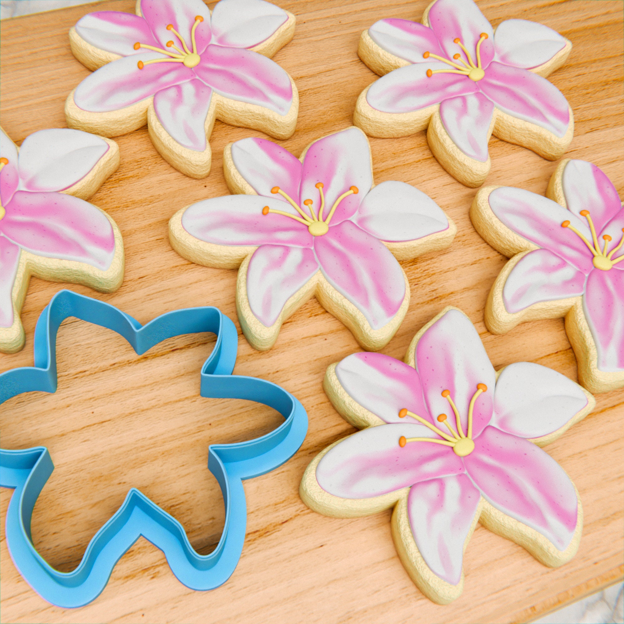 Lily Flower Cookie Cutter - Etsy