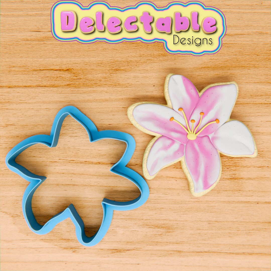 Lily Flower Cookie Cutter - Etsy