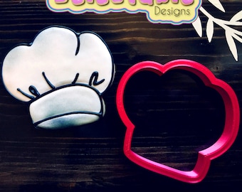 Chef Hat Cookie Cutter and Stamp 1079 - Etsy