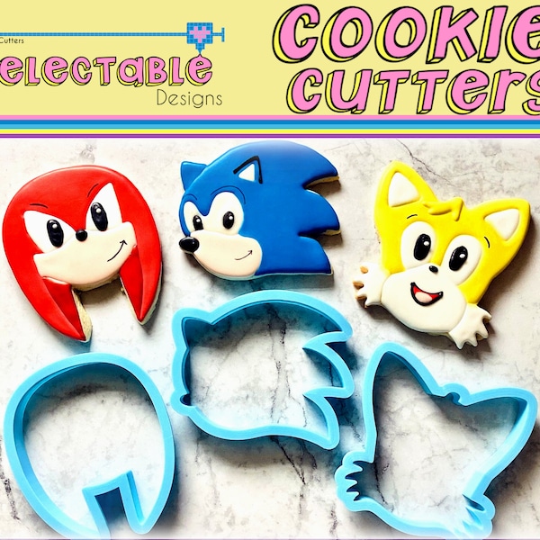 Sonic the Hedgehog Cookie Cutter Knuckles - Etsy