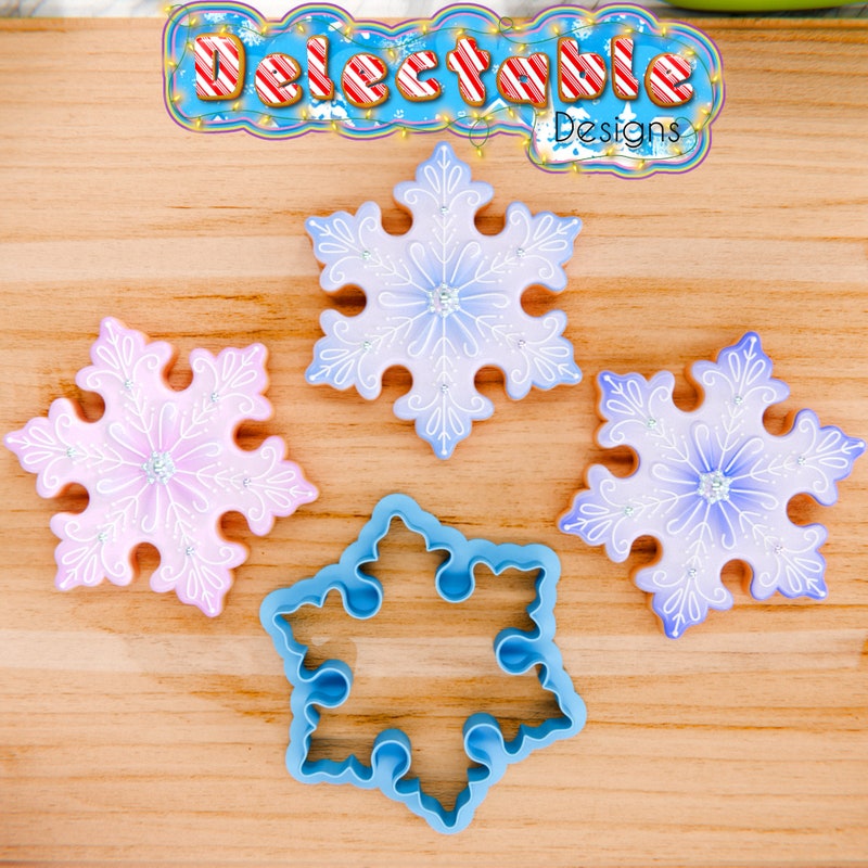 Snowflake Cookies - Etsy