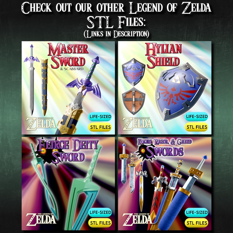 Link's Fierce Deity Sword STL Files | Life Sized | High Detail - Etsy