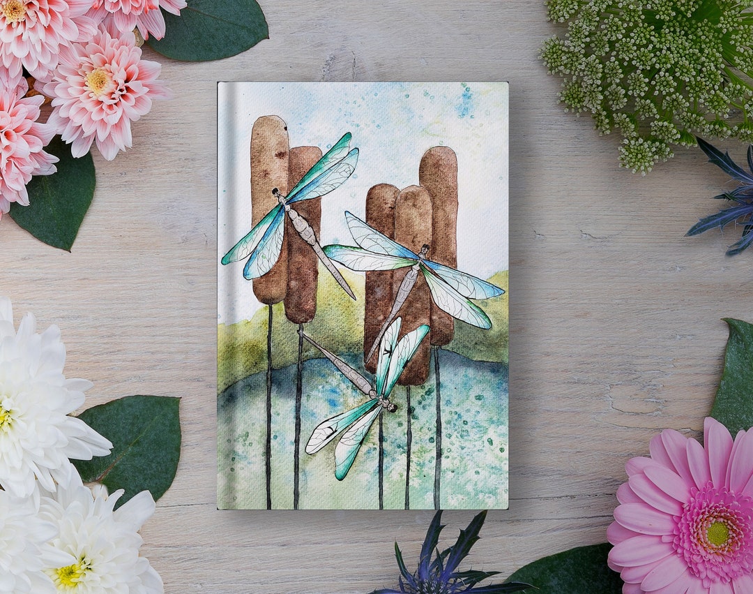 Dragonfly Dance Journal – Original Art Softcover Notebook - Etsy