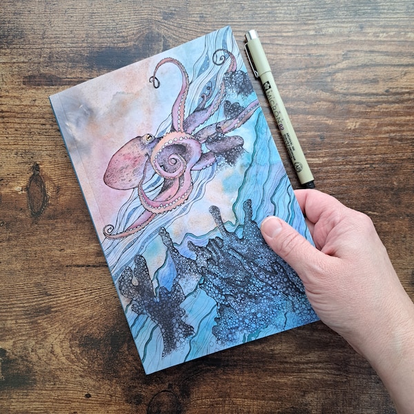 Octopus Notebook - Etsy
