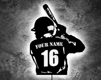 Custom Led Baseball Sign - Etsy