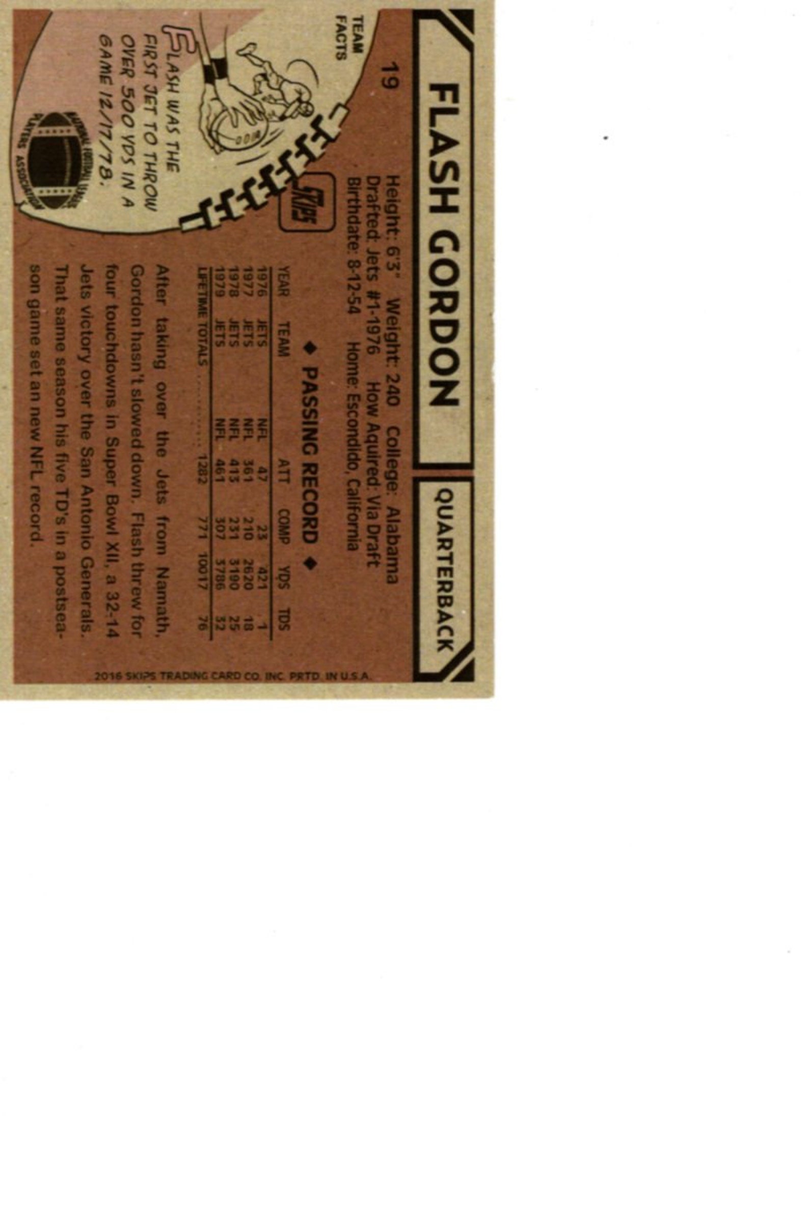 Sam J. Jones Signed Autographed Flash Gordon Trading Card - Etsy