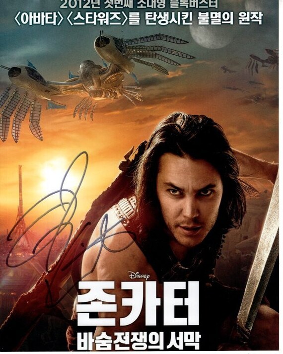 Taylor Kitsch Signed Autographed 8x10 Disney's John Carter - Etsy
