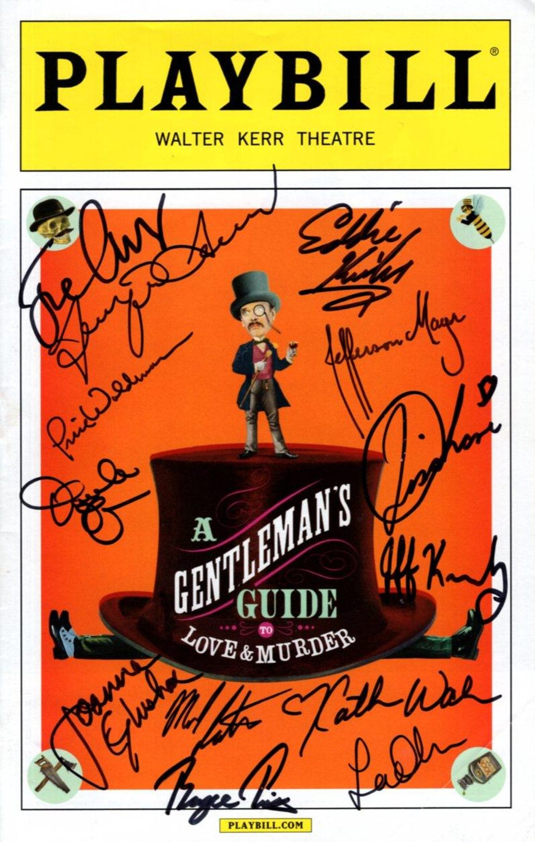 A Gentleman's Guide to Love & Murder Signed Autographed Cast Playbill ...