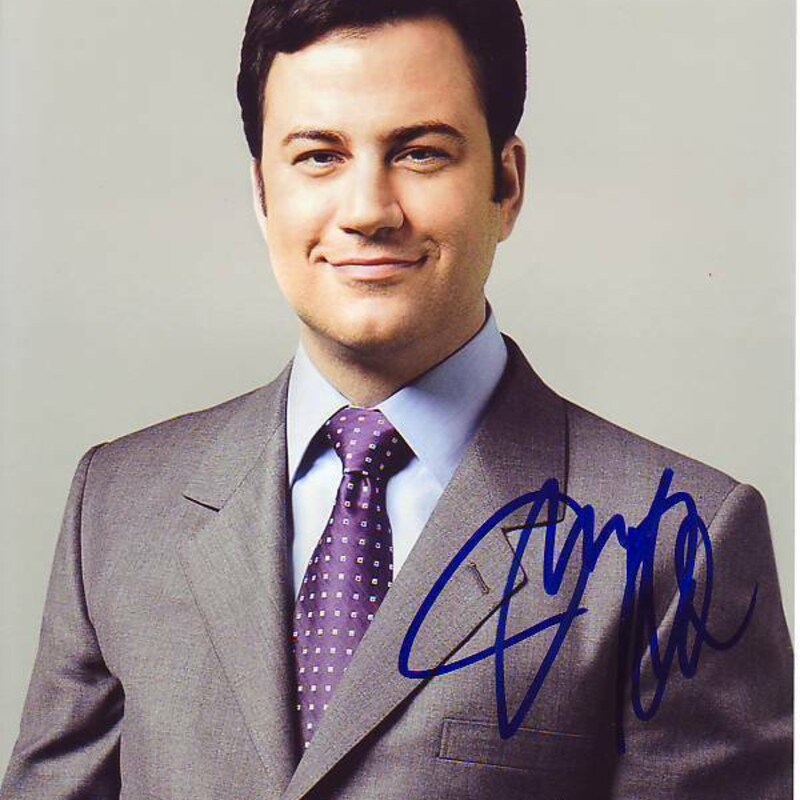 Jimmy Kimmel Autograph - Etsy