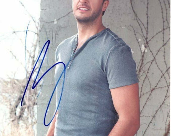 Multi Award Winner Country Music LUKE BRYAN Signed 8x10 Photograph - Etsy