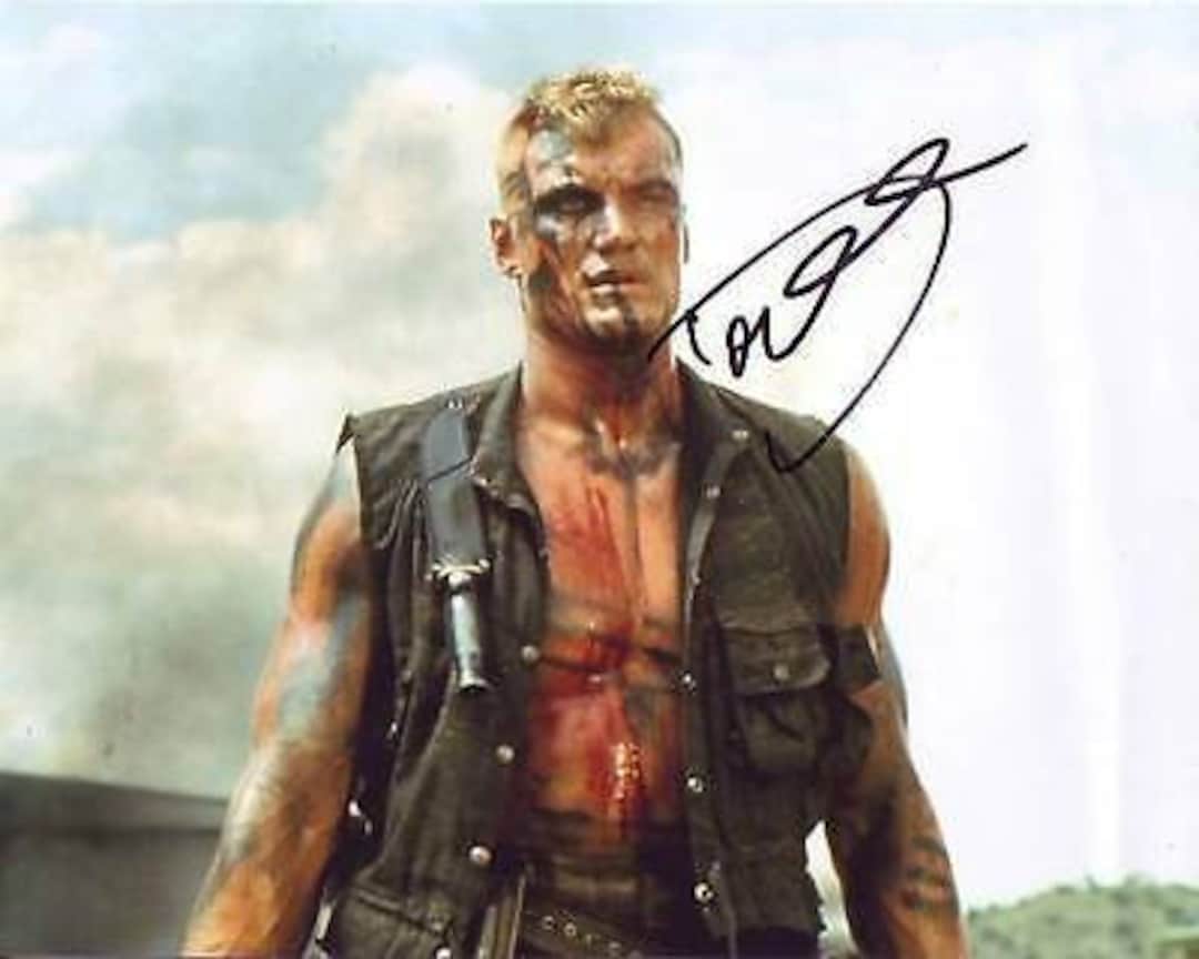 Dolph Lundgren Autographed 8x10 Universal Soldier Andrew Scott Gr13 ...